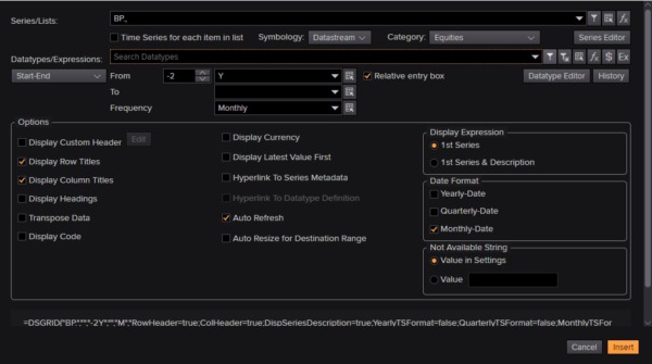 Sourcing company Betas in LSEG Workspace and Datastream - Cranfield ...