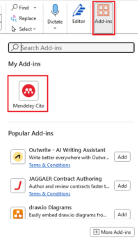 Using the Mendeley Cite Add-in with Word - Cranfield University Blogs