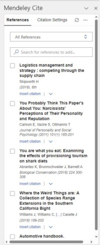 Using the Mendeley Cite Add-in with Word - Cranfield University Blogs