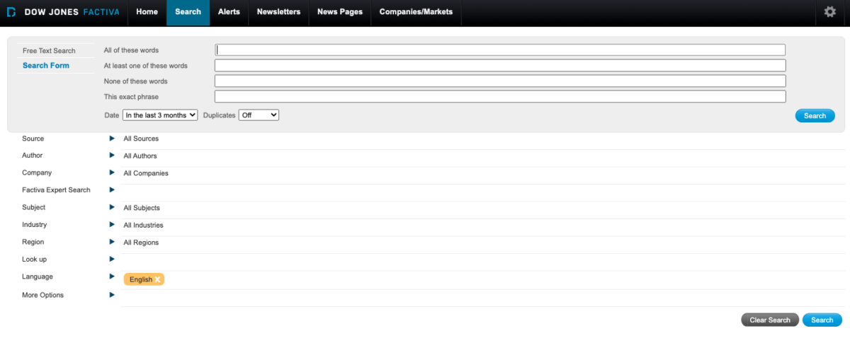 Finding Financial Times articles in Factiva - Cranfield University Blogs