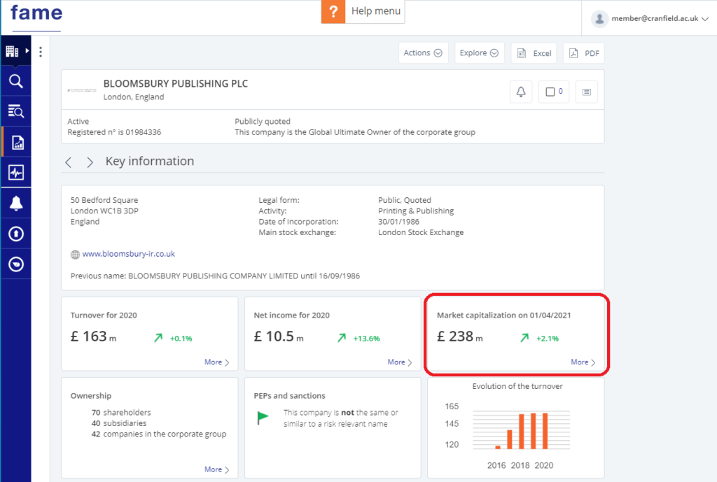 Finding a company's market value - Cranfield University Blogs