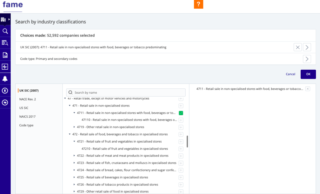 Running a peer analysis in Fame - Cranfield University Blogs