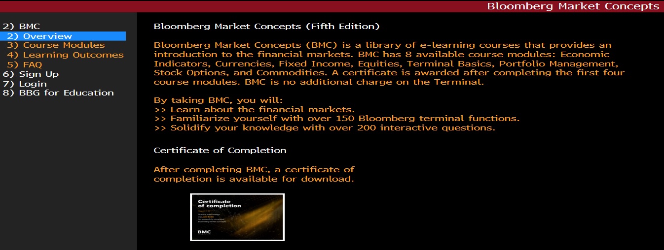 Introducing… Bloomberg Market Concepts (BMC) - Cranfield University Blogs